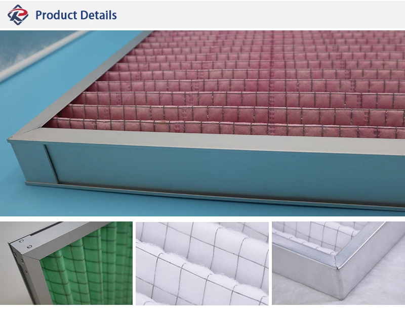Rt Air Filter Synthetic Fiber Metal Foldaway Mesh Pleated Filter Filtro ...