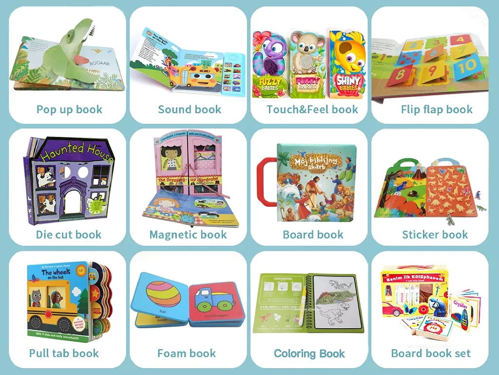Custom Kids Sound Book Programmable Sound Button Book Printing With ...