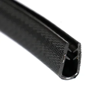Extruded U-shaped Pvc Car Door And Window Trim Edge Rubber Weatherstrip ...
