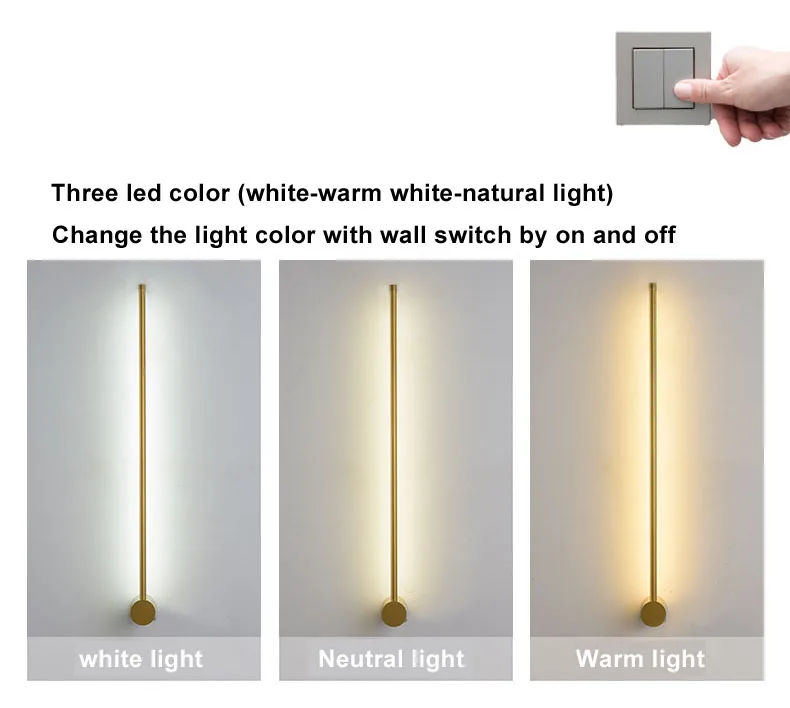 Modern Minimalist Strip Light Linear Light Bedside Staircase Corridor ...