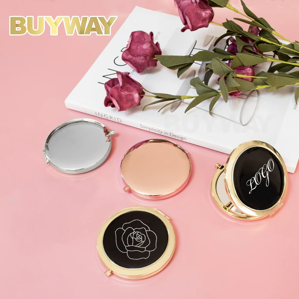 Magnifying Mini Espejos Travel Compact Fold Pocket Logo Bag Mirror ...