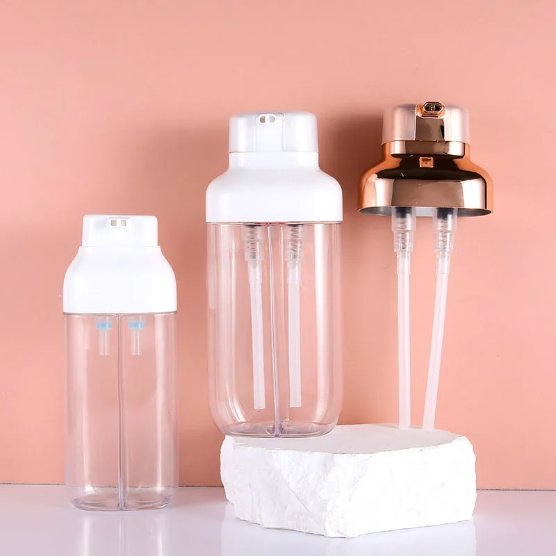 Alibaba.com: Double Tube 2 in 1 Bottle, Dual Chamber Plastic Cosmetic ...