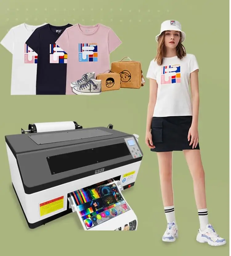 A3 Small White Ink Heat Press Printer Clothing T-shirt Heat Transfer ...