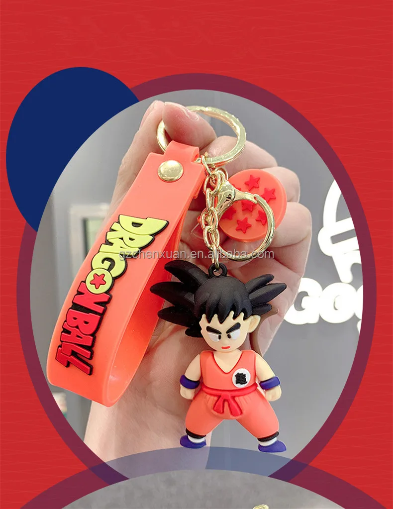 Cute Cartoon 3d Dragon Ball Keychain Pendant Wholesale Car Key Bag ...