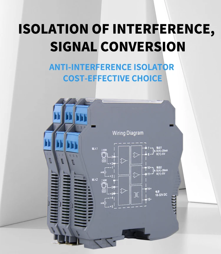 Aosheng Bestselling Signal Isolator 4-20ma Output Input 0-10v Terminal Signal Isolator - Buy ...