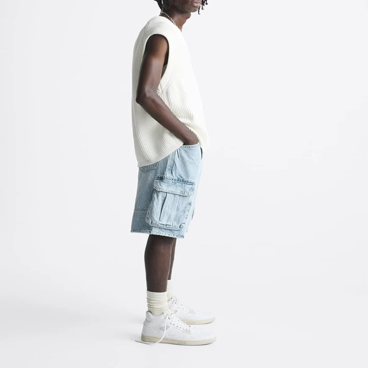 Shop Our Factory OEM Baggy Jean Shorts for Men - Casual & Comfortable