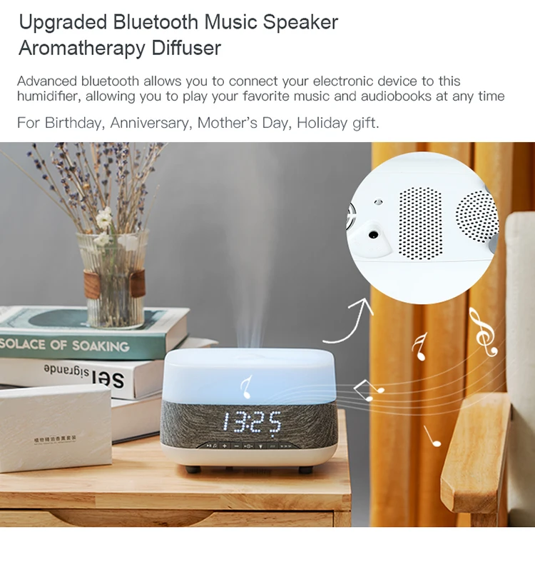 300ml Alarm Clock Diffuser Smart Aroma Diffuser Aroma Family Diffuser ...