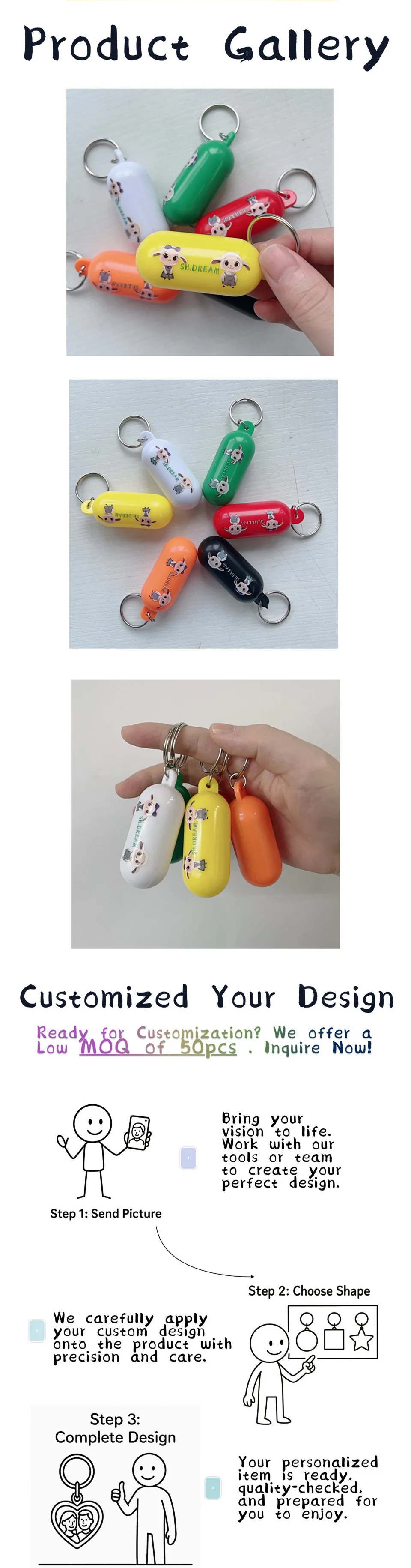 Floating Key Chain Capsule Shape Float Key Ring Foam Keychain for ...