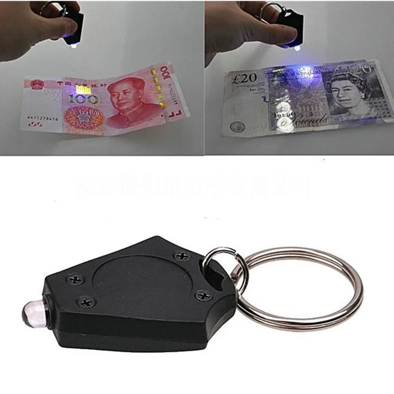 Diy Logo Mini Led Light Up Keytags Flashlight Ultra Bright Uv 365nm Key ...