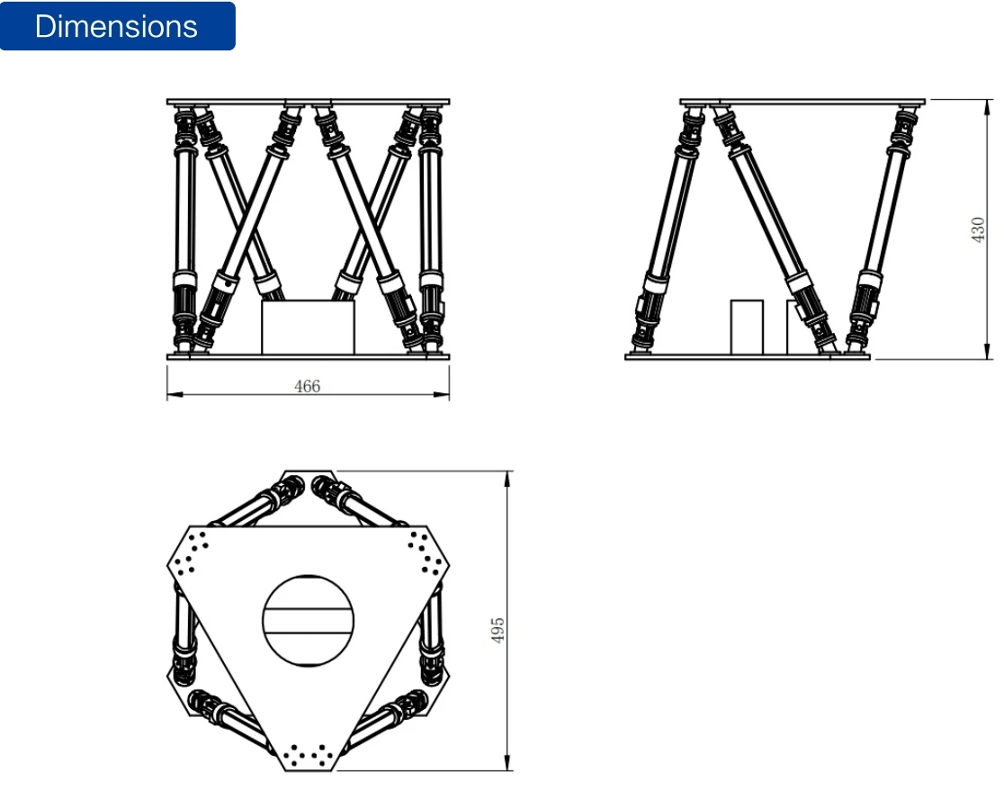 6 Dof Motion Platform AC220V - Ultimate Driving Simulator