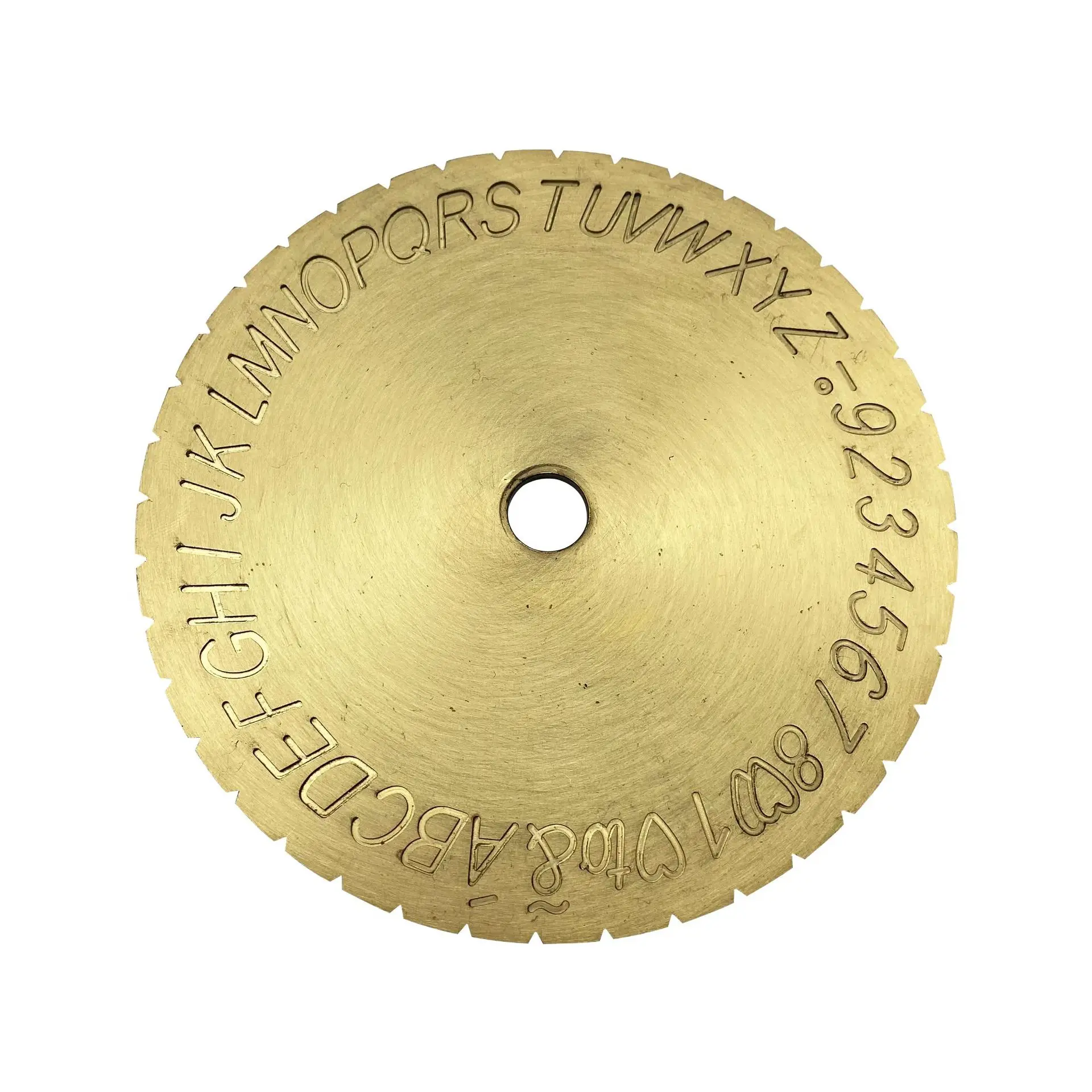 High Precision Letters and Numbers Symbol Ring Inner Hole Lettering ...