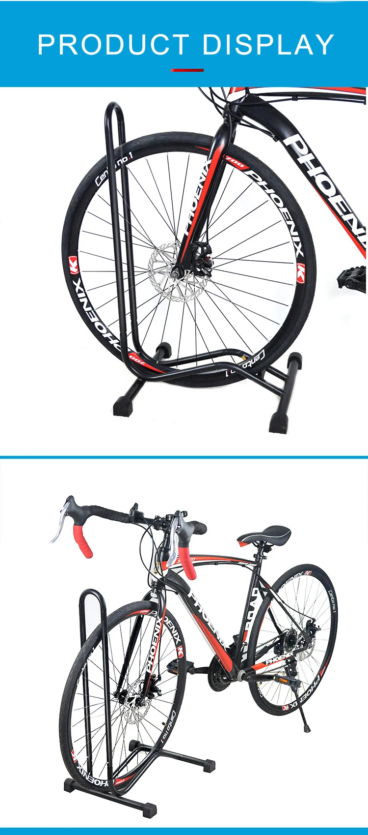 L Shape Steel Bike Parking Stand from China - Durable & Foldable