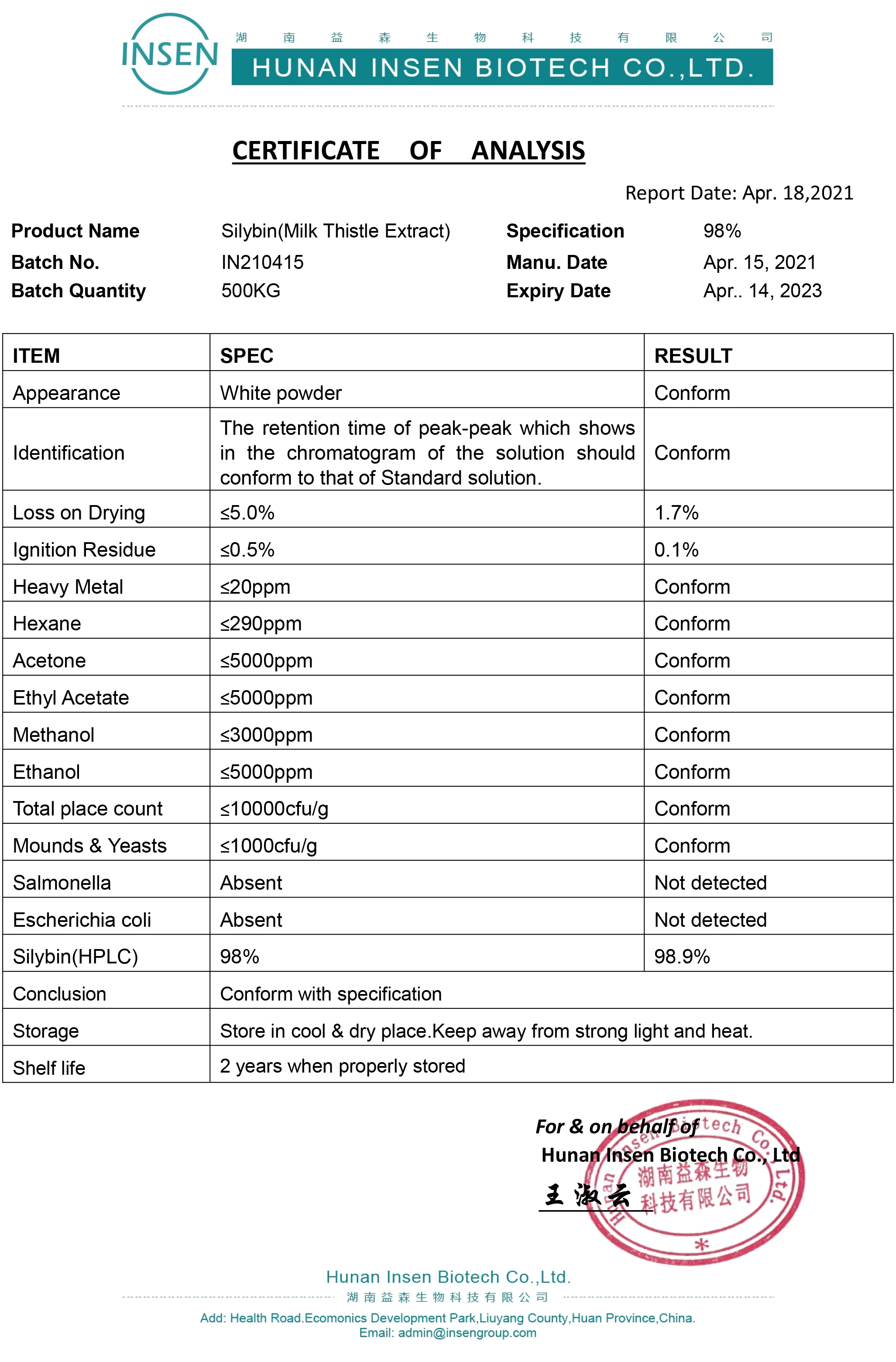 Customized Silybin Silibinin Milk Thistle Extract Silymarin