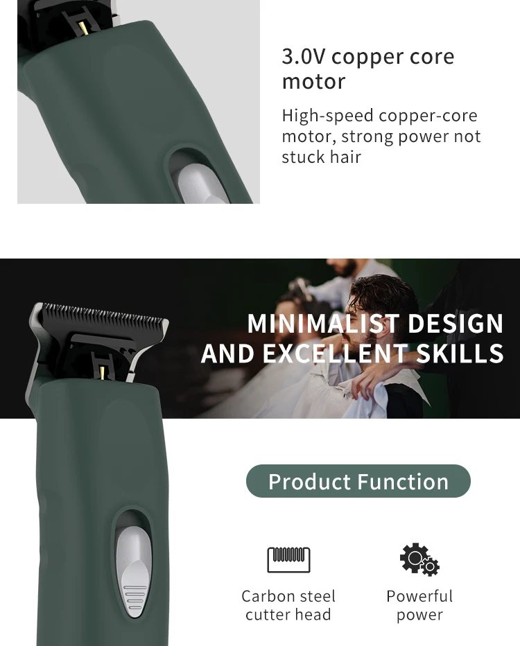 T Blade Rechargeable Cordless Electric Blade Beard Trimmer Hair Cut ...