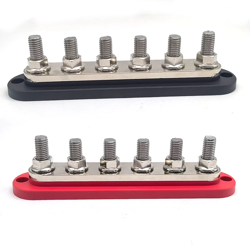 Stud Power Distribution Block Dusty Proof Cover Dc 48v 300a Studs Positive Circuit Ground Bus ...