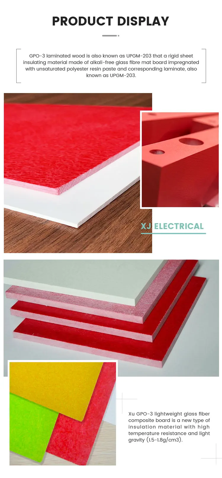 GPO-3 Flame Resistant Sheets for High Voltage Insulation