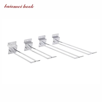 Factory Sale Metal Slatwall U Shape Hook Double Line Display Hook For ...