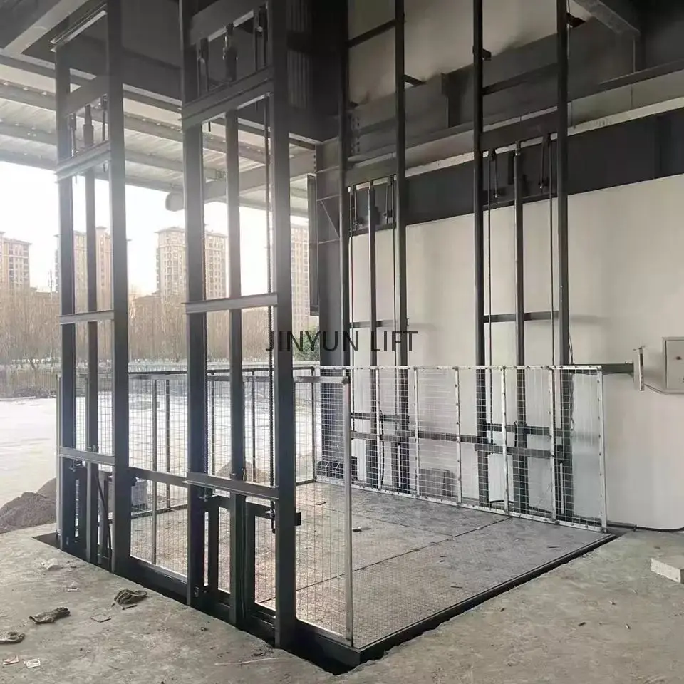 2 Foors Lift Elevator Cargo Elevator Vertical Cargo Lift Freight ...