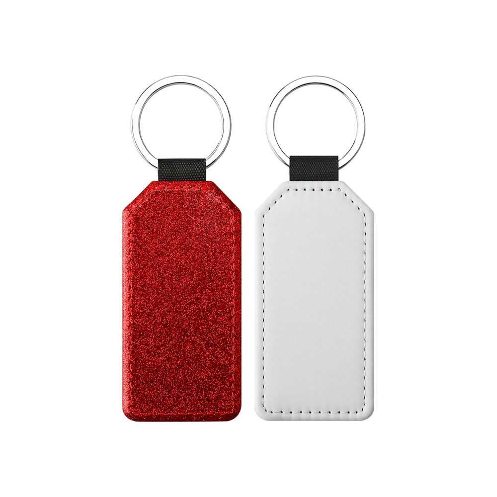 Custom Sublimation Photo Keychains - PU Leather Blanks