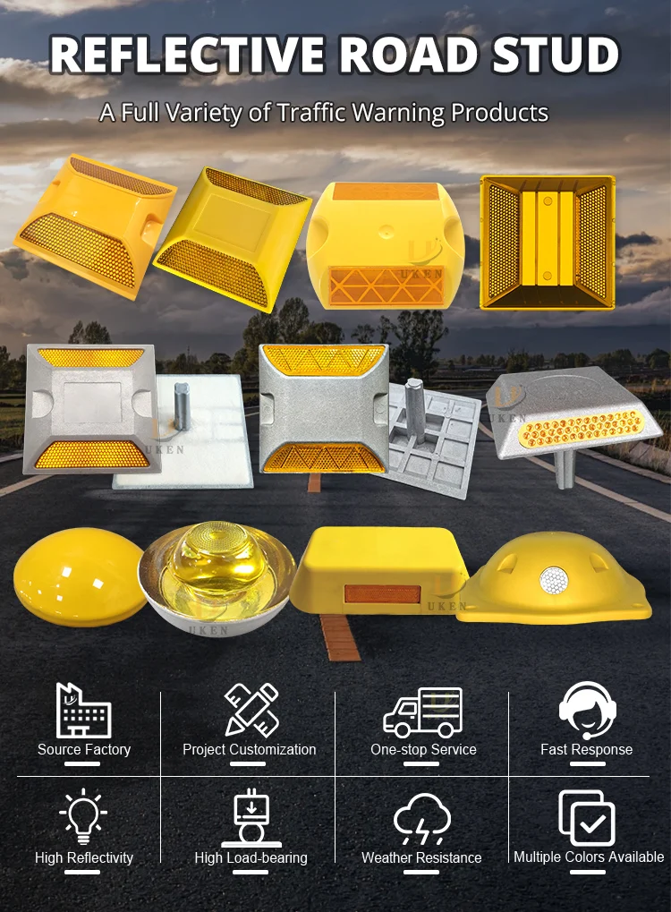 High Visibility Road Studs - Durable Reflective Markers