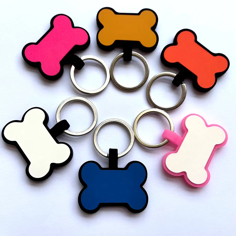 High Quality Personalized Custom Silicone Dog Tags with QR Code Dogs ...