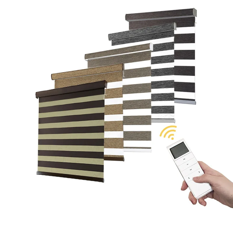 Smart Zebra Blinds - Automatic, Cordless, Motorized Shades
