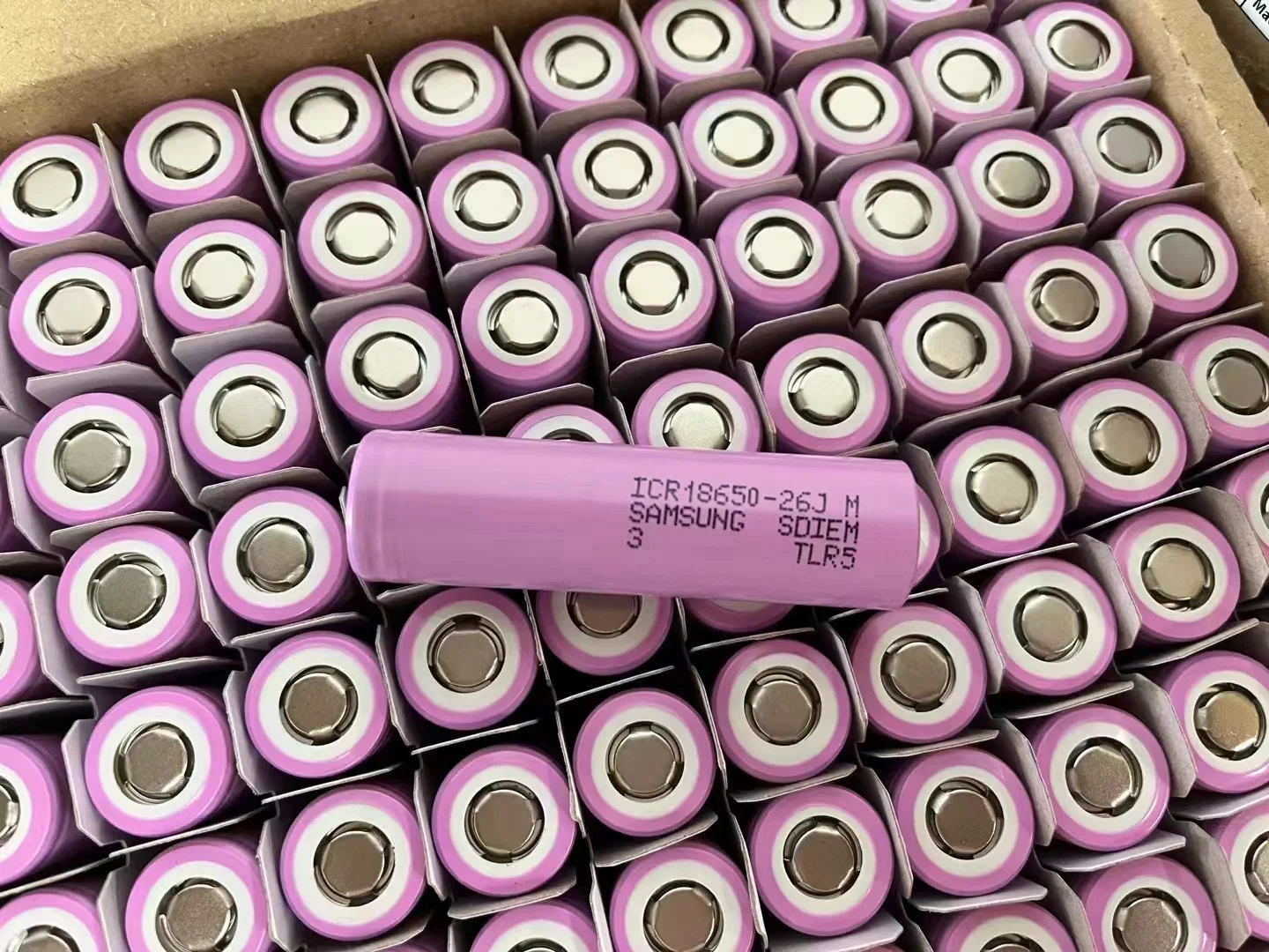 Original 3.7v 2600mah Icr18650 26j Rechargeable 18650 Li-ion Battery ...