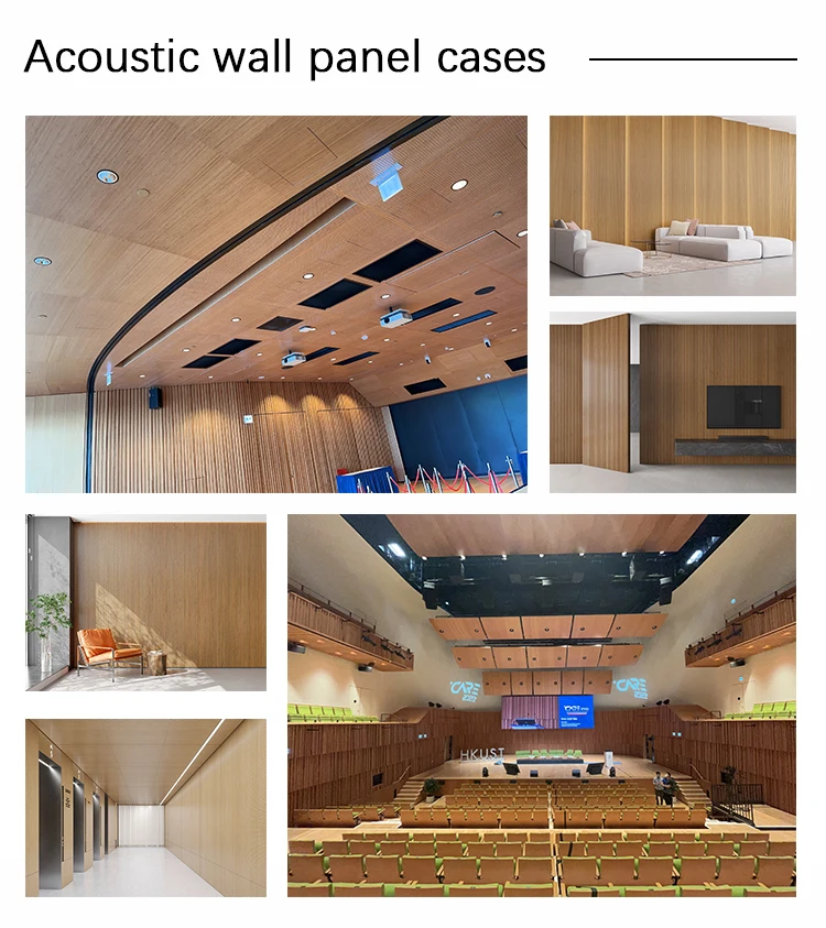 Bamboo Wood Slat Acoustic Wall Panel Modern Sound Proof Wall Panels ...