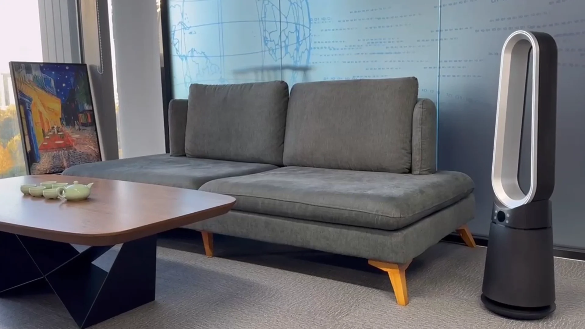 41 Inch Household Silent Bladeless Tower Fan 20 Wind Speed Remote ...