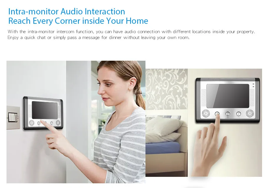 7 Inch Multi Android Wireless Commax Wifi Six Tuya 2 Wire Ip Intercom ...