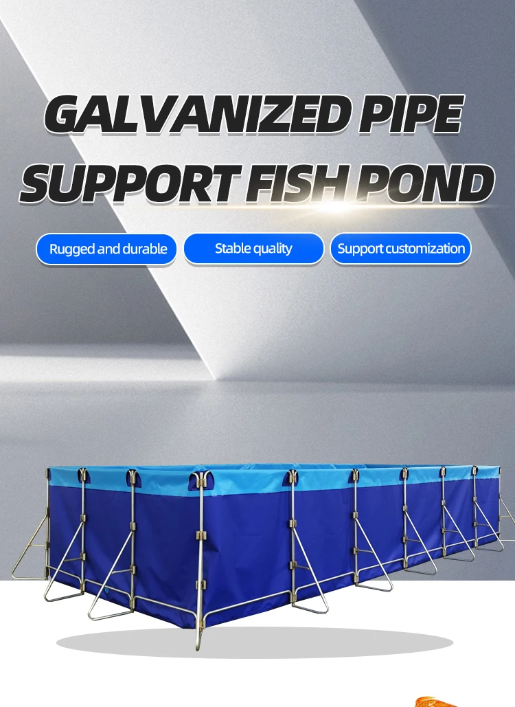 Aquaculture System - Foldable PVC Fish Pond for Shrimp Fish Raising