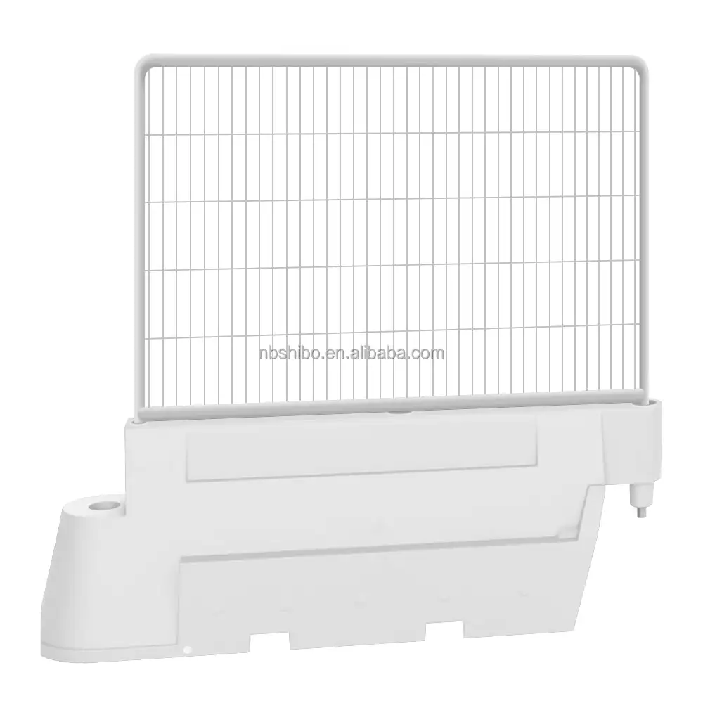 Traffic Safety Barrier Temporary Security Fencing Panels Water-Filled ...
