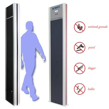 5 Zones Walk Through Door Frame Full Body Security Gold Metal Scanner ...