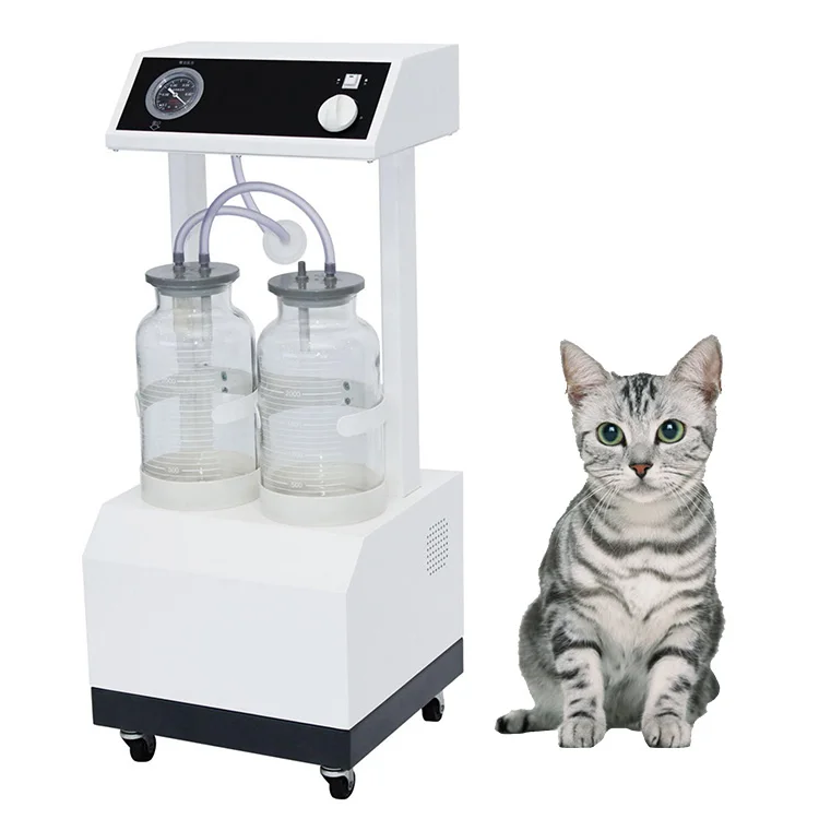 Medical Portable Phlegm Vacuum Suction Pump Unit Vet Suction Machine