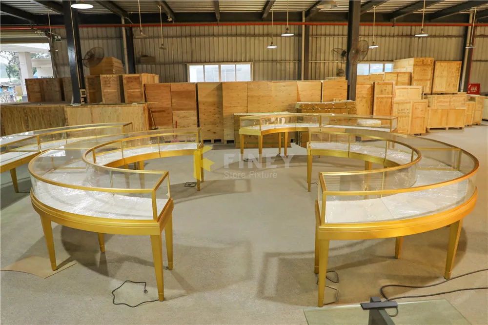 Custom Glass Display Showcase - Lockable Luxury Jewelry Display