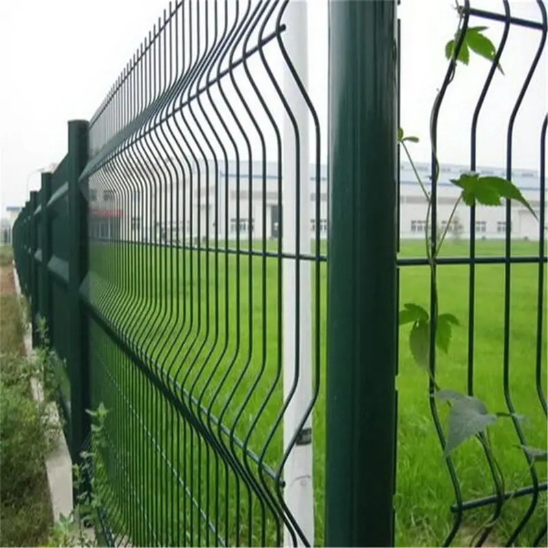 8 Gauge 3x3 Pvc Coated Curved Welded Iron Steel Wire Mesh Fence Panel ...
