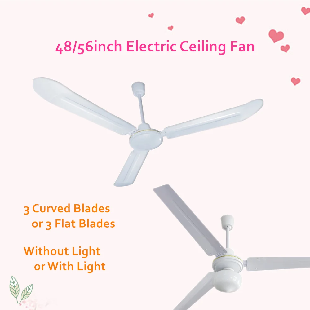 1400mm 48/56 Inch SMC CMC Basic Electric Household White Ceiling Fan ...