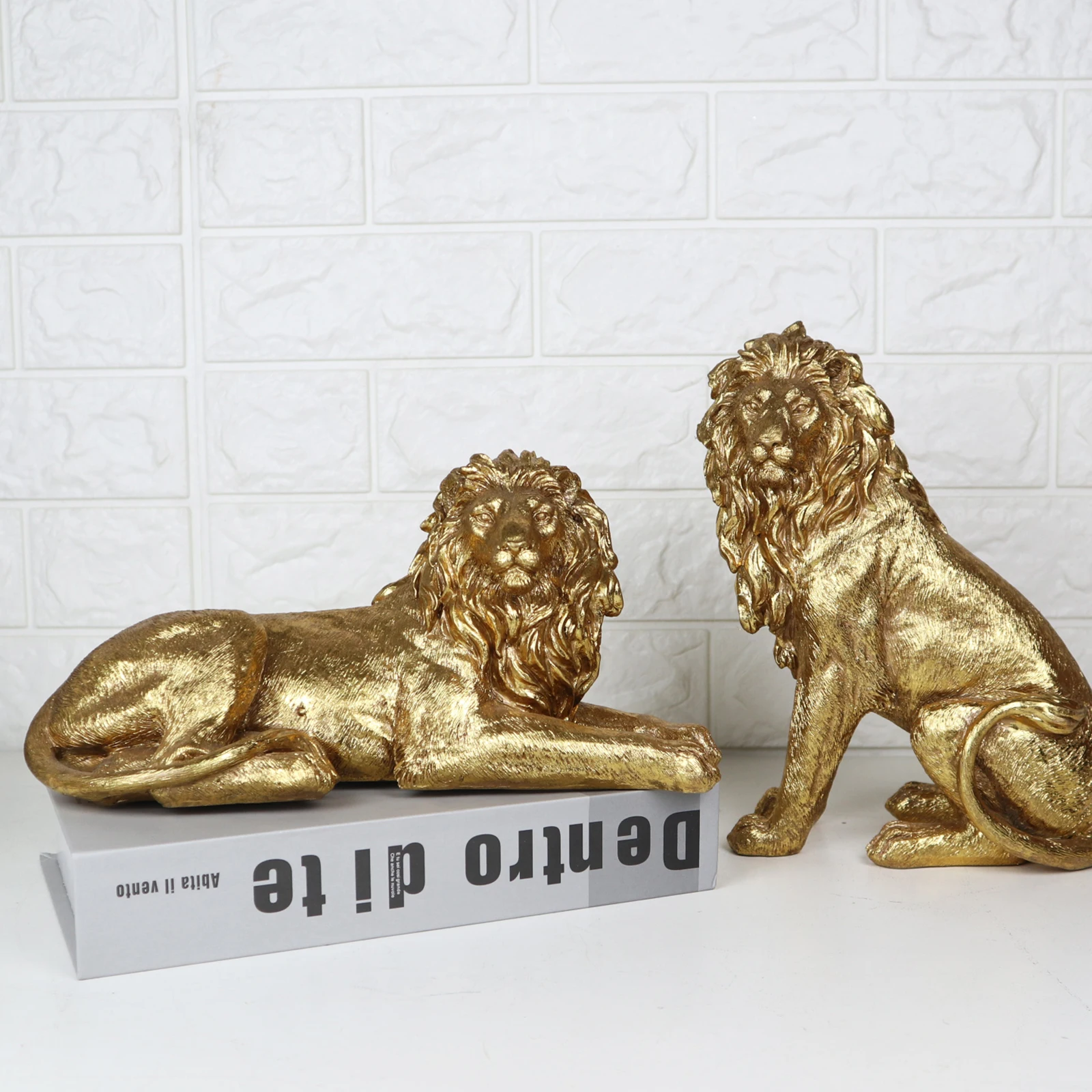 Resin Lion Figurines Animal Statues Figurine Resin Lion Statues For ...