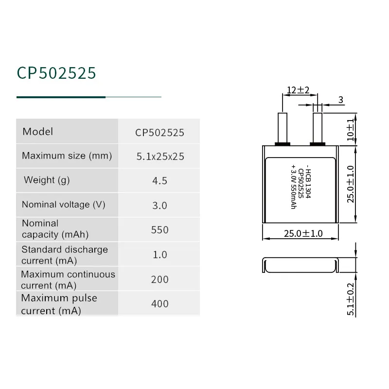 Hcb Rfid 3.0v Primary Lithium Manganese Dioxide Batteries Long Life ...