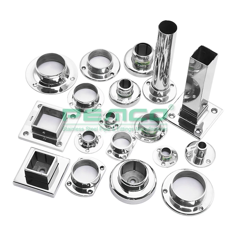 Stainless Steel Slot Pipe Flange 50.8mm Wall Mounted Flange Slot Tube ...