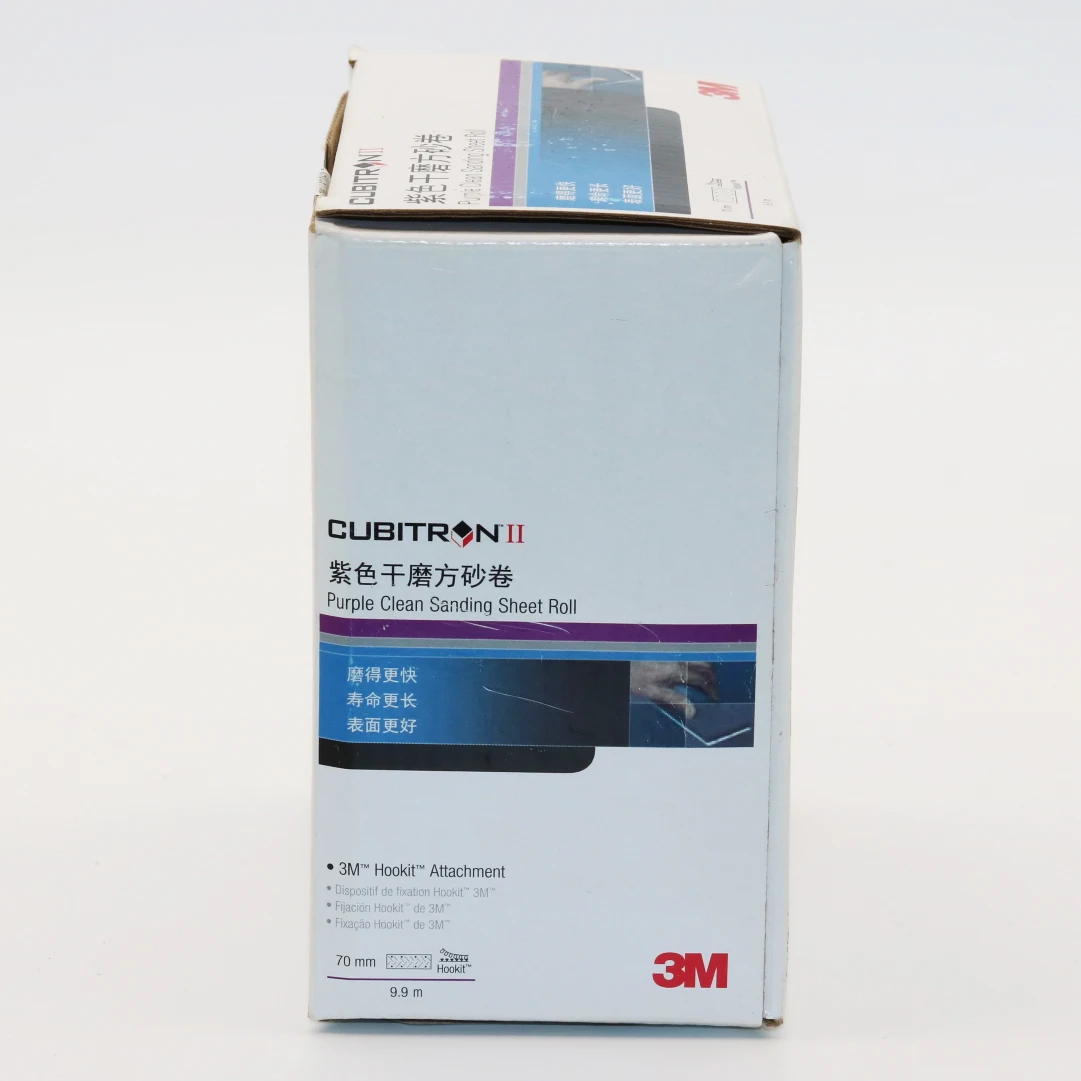 3M Purple Clean Sanding Sheet Roll 70mm/9.9m Rectangular Dry Sandpaper ...