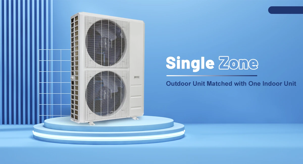 Single Zone Duct Type Aire Acondicionados Heat Pump One to One System ...