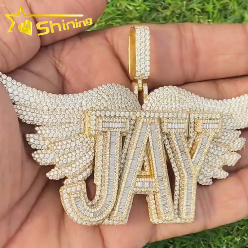 Custom Luxury Iced Out Jewelry Little Boy With Money Bag Pendant Pass ...