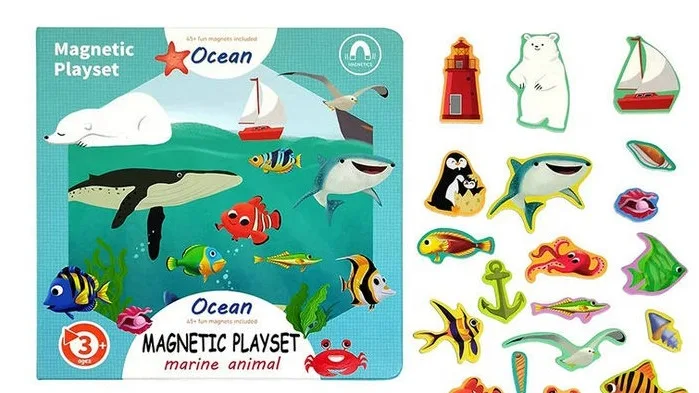 Ocean Animals Fridge Magnets For Kids,50 Pcs Refrigerator Magnets For ...