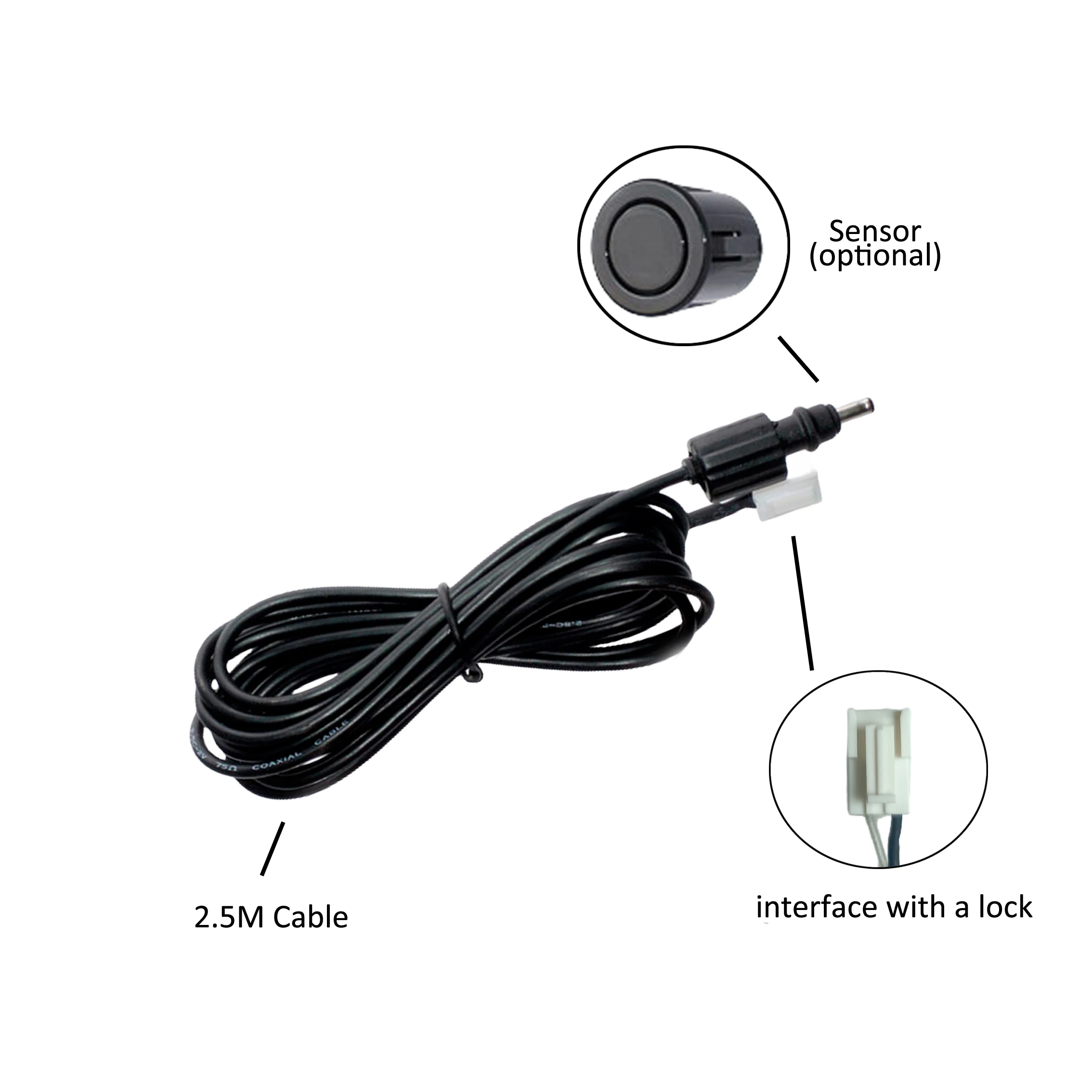 Universal Car Parking Sensor with Buzzer - IP68 Waterproof