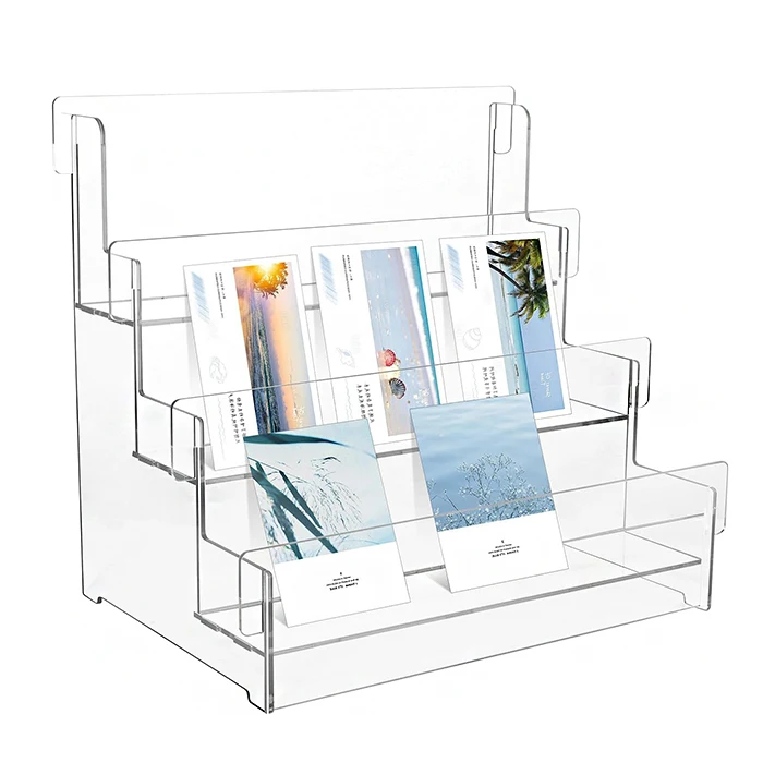 Free Standing Detachable Clear Acrylic Greeting Card Display Stand 3 ...