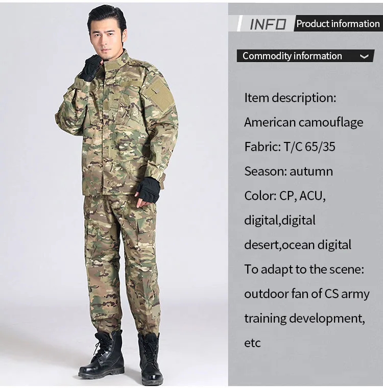Uniforme De Camouflage Tactico Combat Uniforms Tactical Clothing Men ...