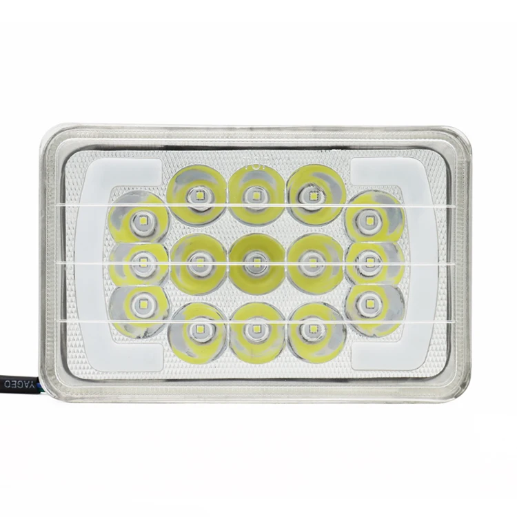 H23 Universal Headlight For Motorcycle 12v 15 Led 7inch Square ...