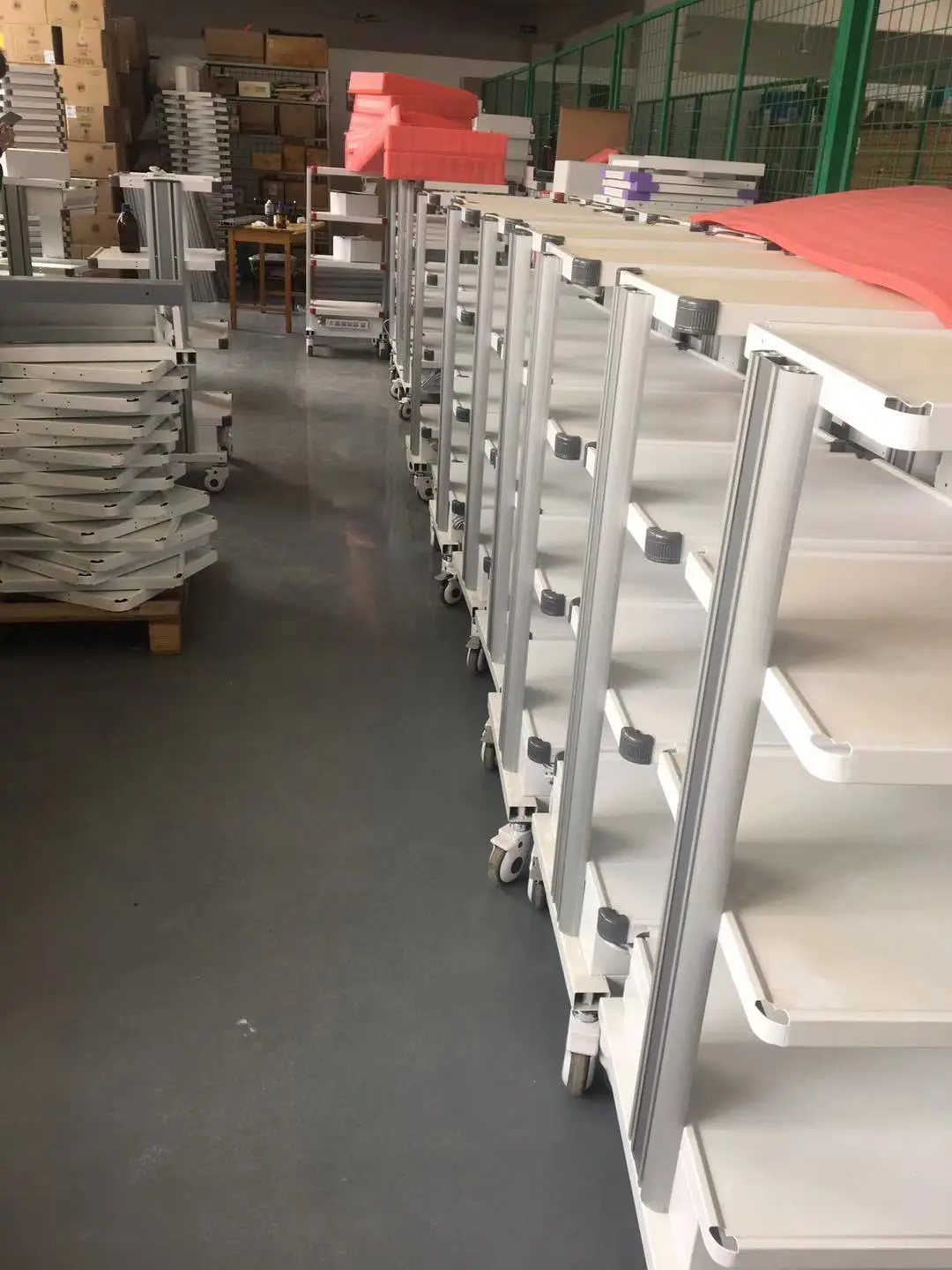 Endoscopy Cart - Hospital Trolley with Wheels & Drawers
