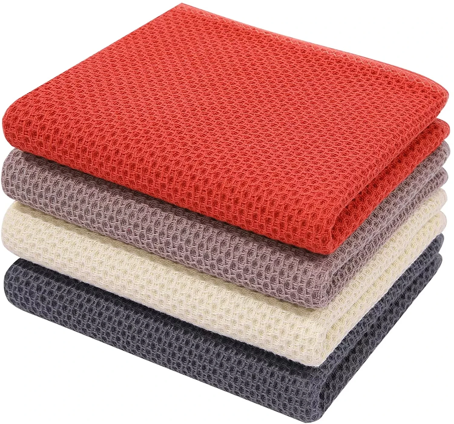 Custom Design Water Absorbent Waffle Weave Microfiber 100% Cotton ...